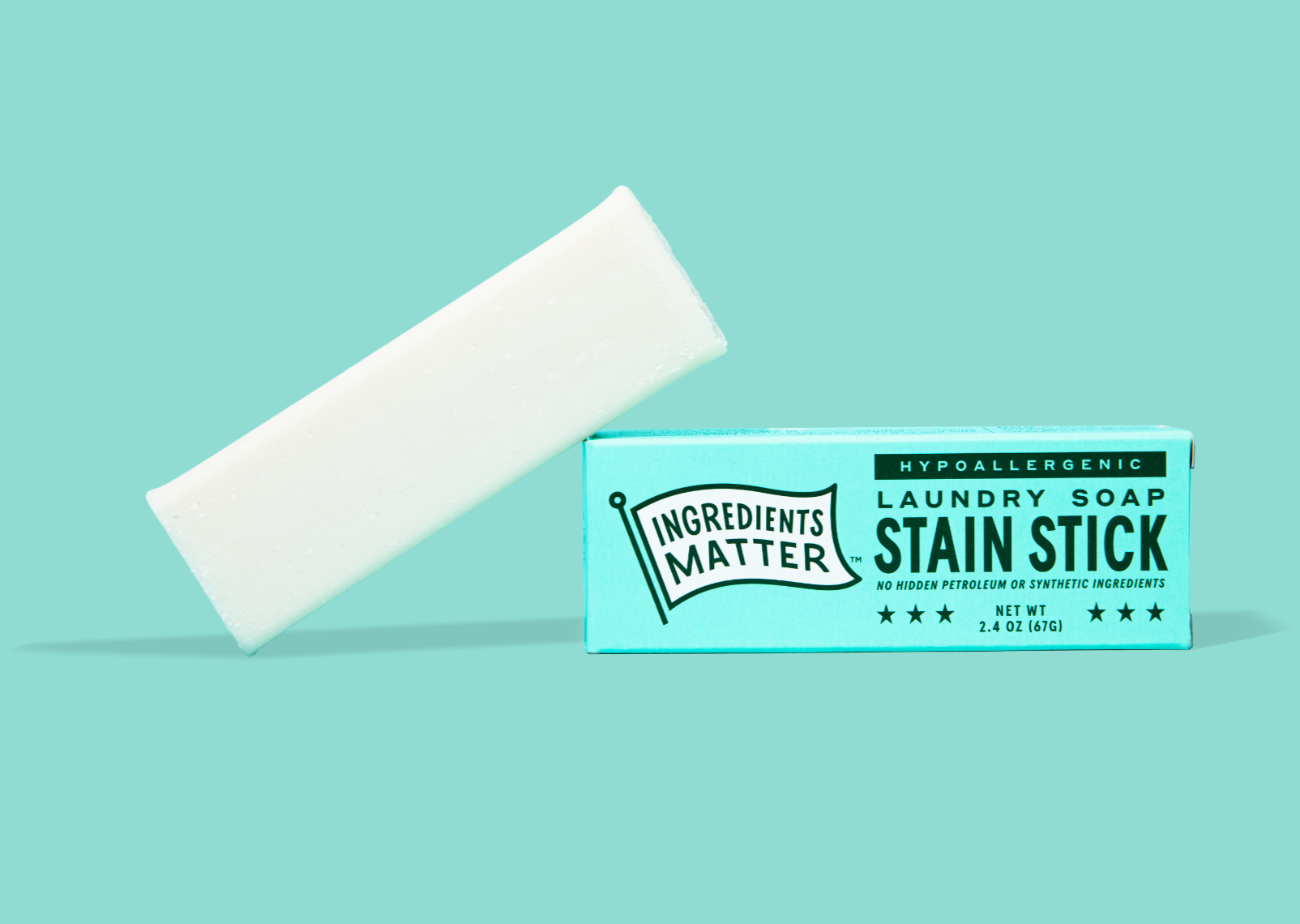 Fragrance Free Laundry Stain Remover Soap Stick | Ingredients Matter
