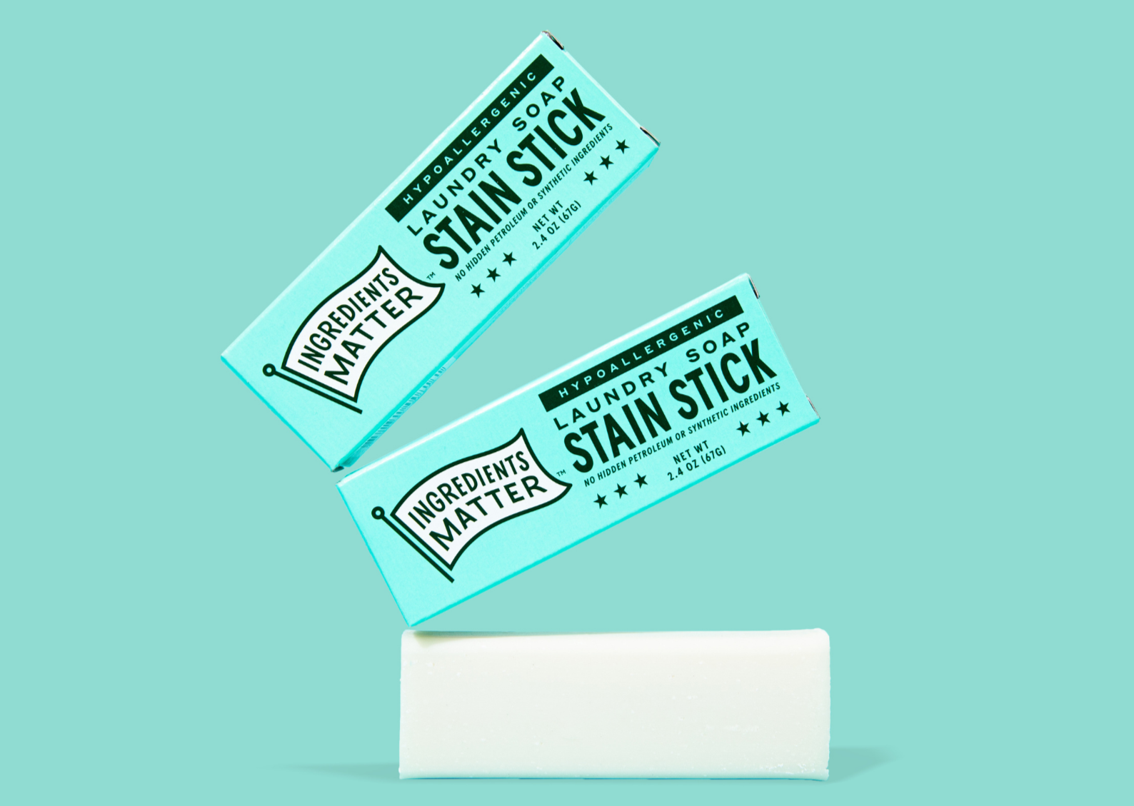Fragrance Free Laundry Stain Remover Soap Stick | Ingredients Matter